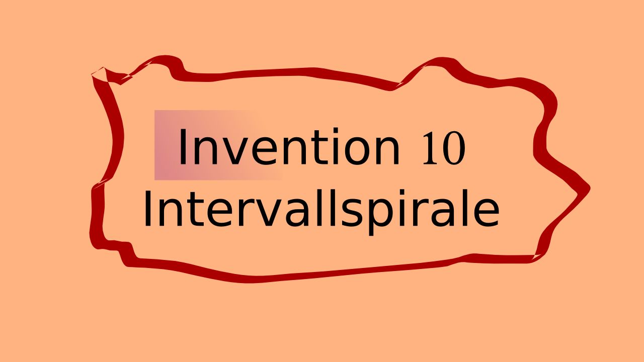 Johann Sebastian Bach Invention 10 Visualisierung mit Intervallspirale